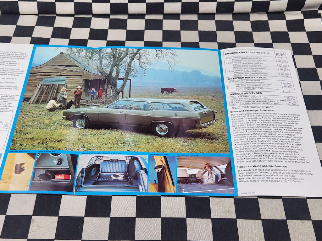XC Ford Falcon 500 Sedan & Wagon Sales Brochure – Kustom Kollector