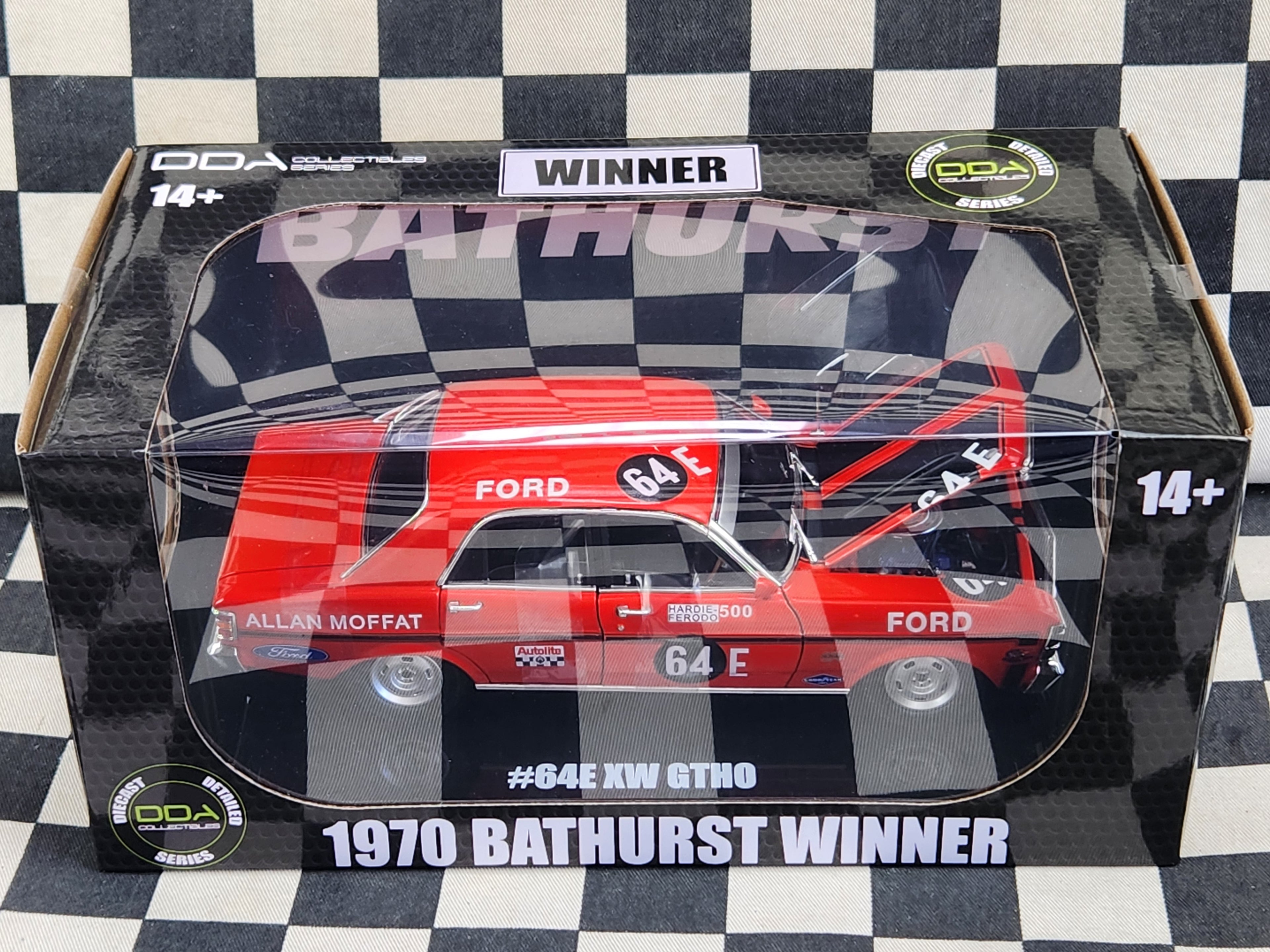 DDA 1:24 Allan Moffat 1970 Bathurst Winner 64E Ford Falcon XW GT HO Ph ...