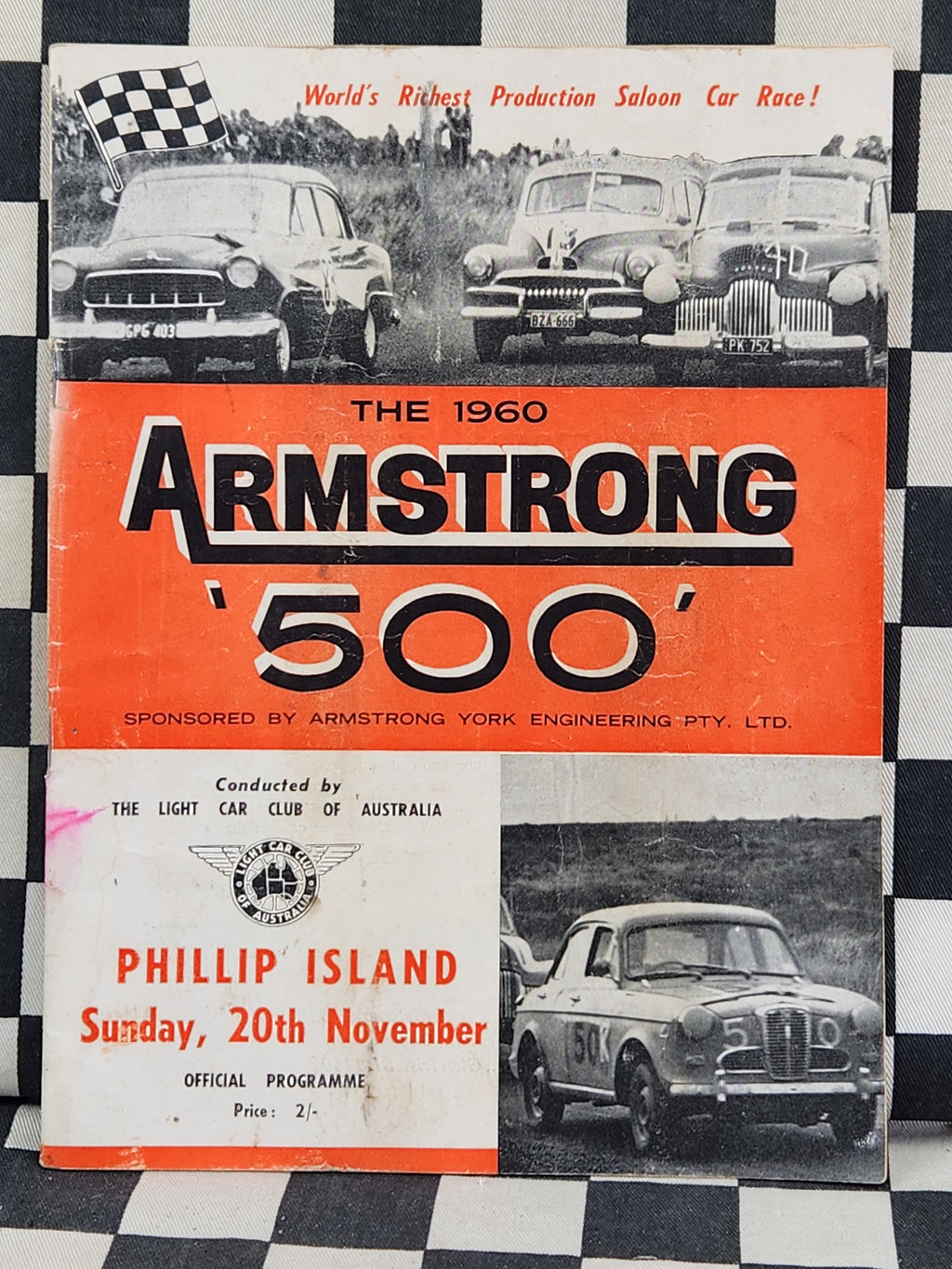 Rare! Original 1960 Armstrong 500 Race Program Phillip Island – Kustom ...