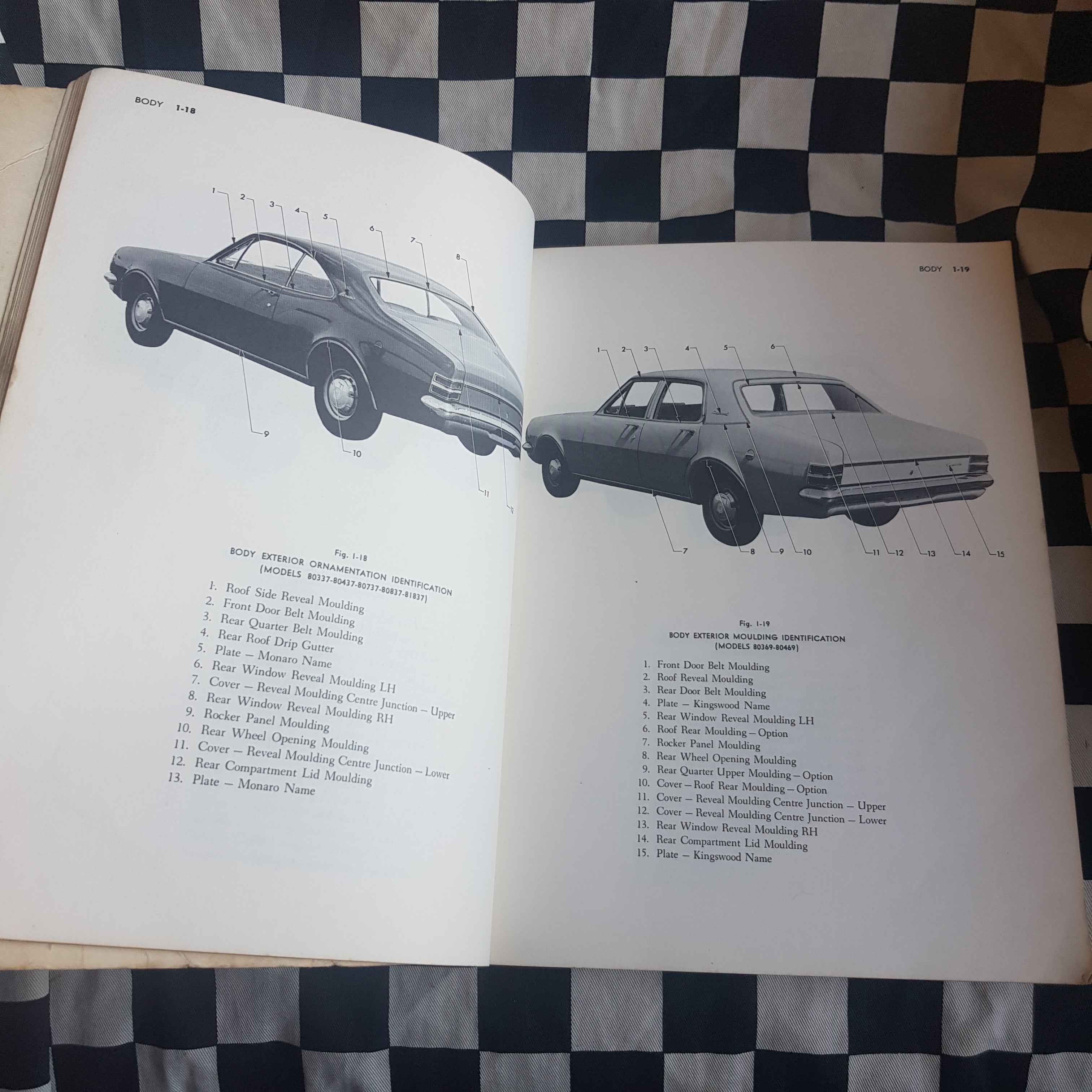 Genuine Holden HT Series Workshop Manual Supplement Includes Monaro Gt ...
