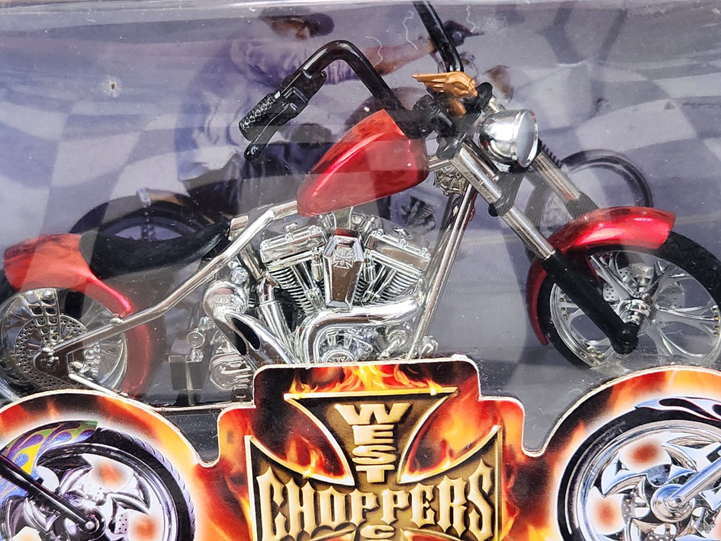 West Coast Choppers 1:18 Jesse James Barfly Motorcycle Red – Kustom ...