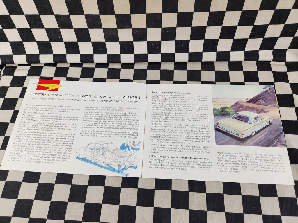 Original XK Falcon Full Colour Sales Brochure – Kustom Kollector
