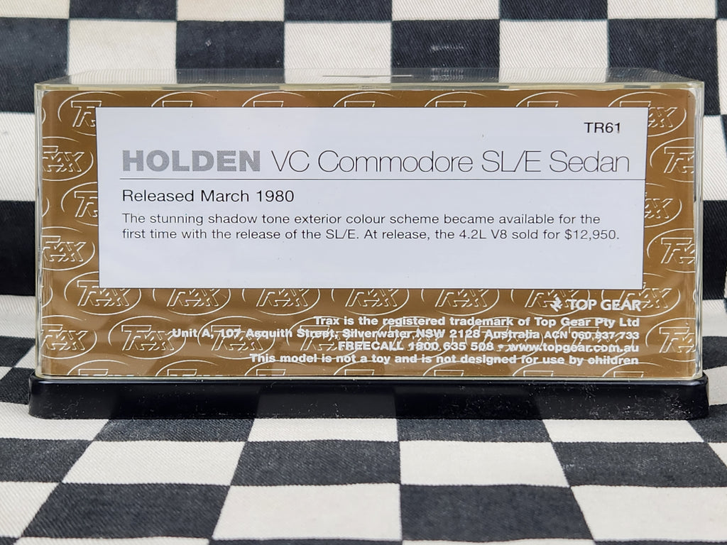 Trax 1:43 Holden VC Commodore SLE Sedan TR61 – Kustom Kollector