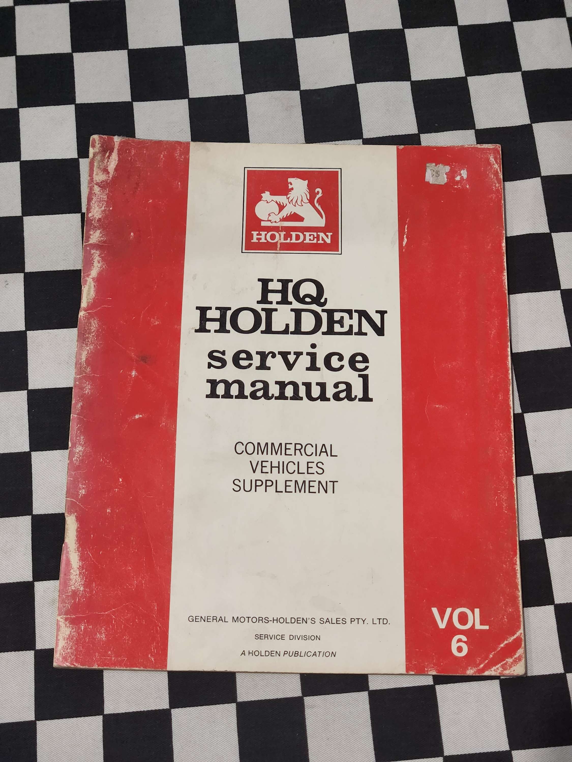 Holden HQ Volume 6 Commercial Vehicles Supplement VHTF – Kustom Kollector