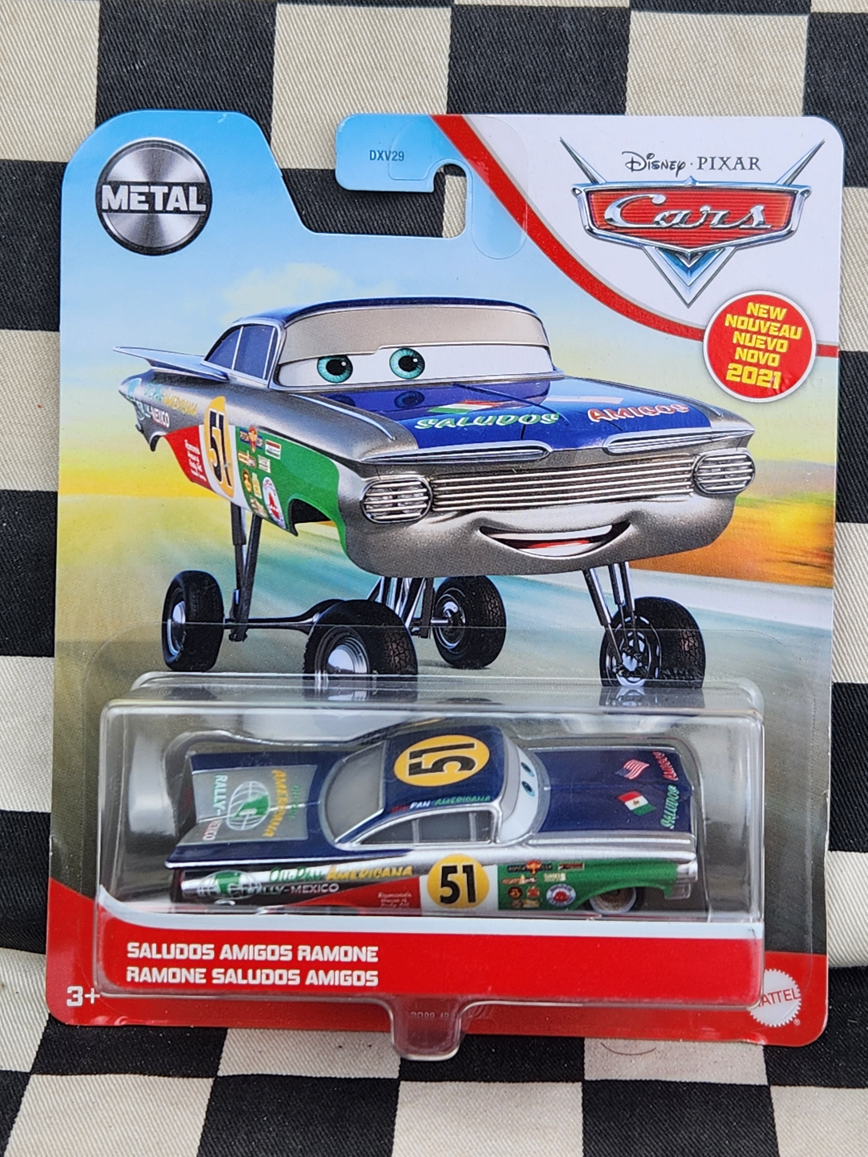 Disney Pixar CARS Movie Saludos Amigos Ramone 59 Chevy Impala Low Ride ...